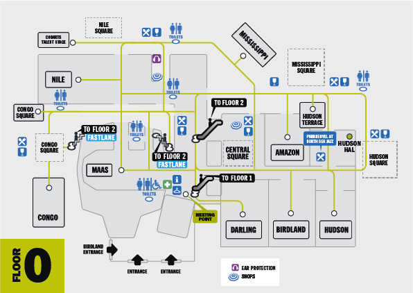 Plattegrond - NN North Sea Jazz Festival