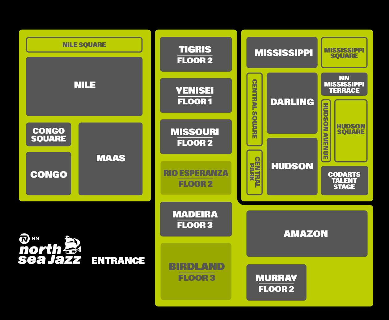Plattegrond | NN North Sea Jazz Festival